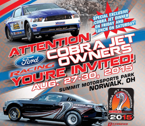 NMCA World Finals Ford Racing 2015 Cobra Jet Showdown